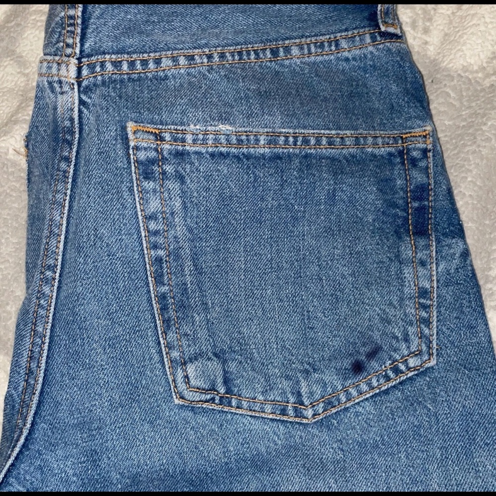 Zara Premium Denim Collection Fold Up Straight Jeans … - Gem